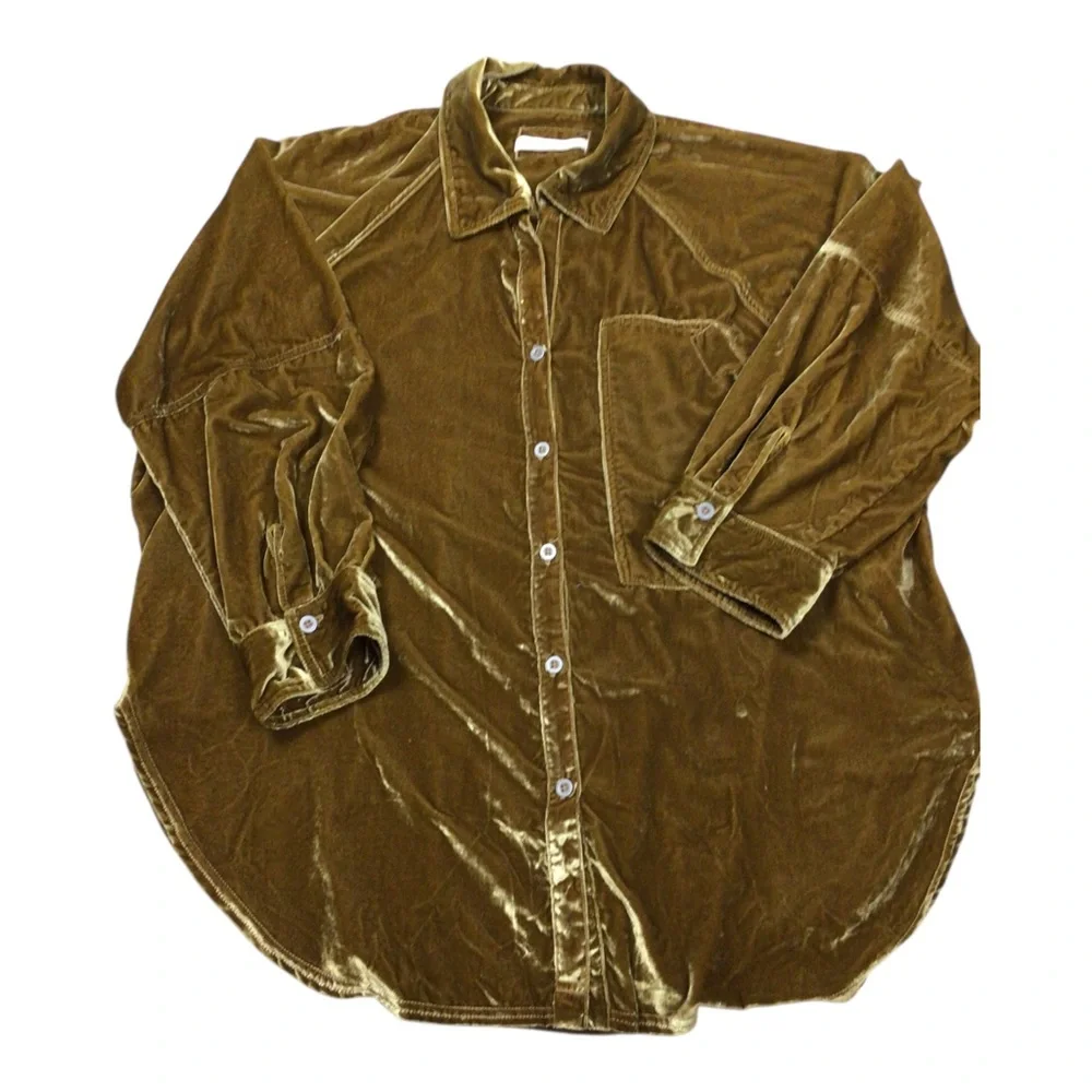 We The Free | Tops | We The Free Velvet Buttonup Tunic Night Skies Xl ...